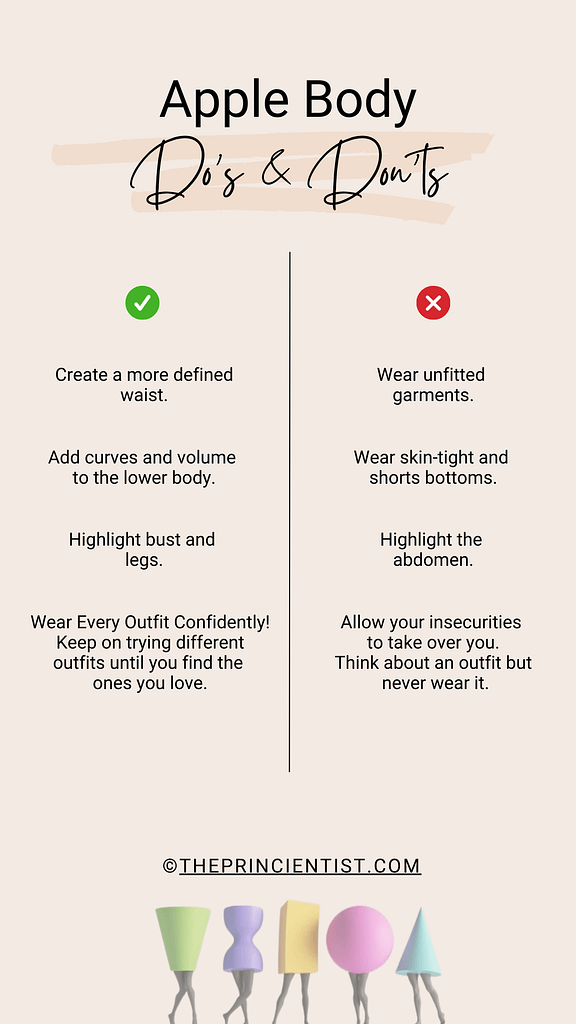 How To Dress The Apple Shaped Body – Complete Guide - The Princientist